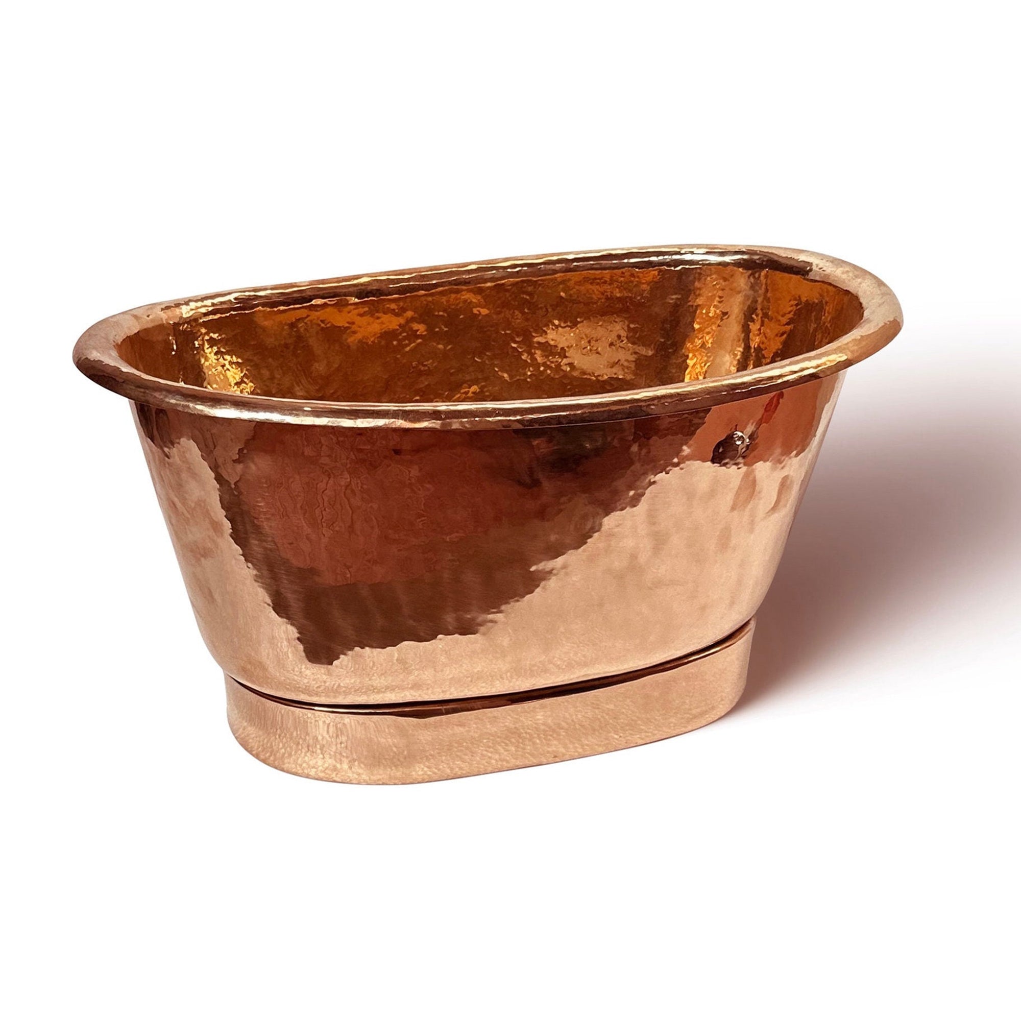 "Hand-Hammered Bathroom Copper Wash Basin - Vessel Sink Tub Style ...