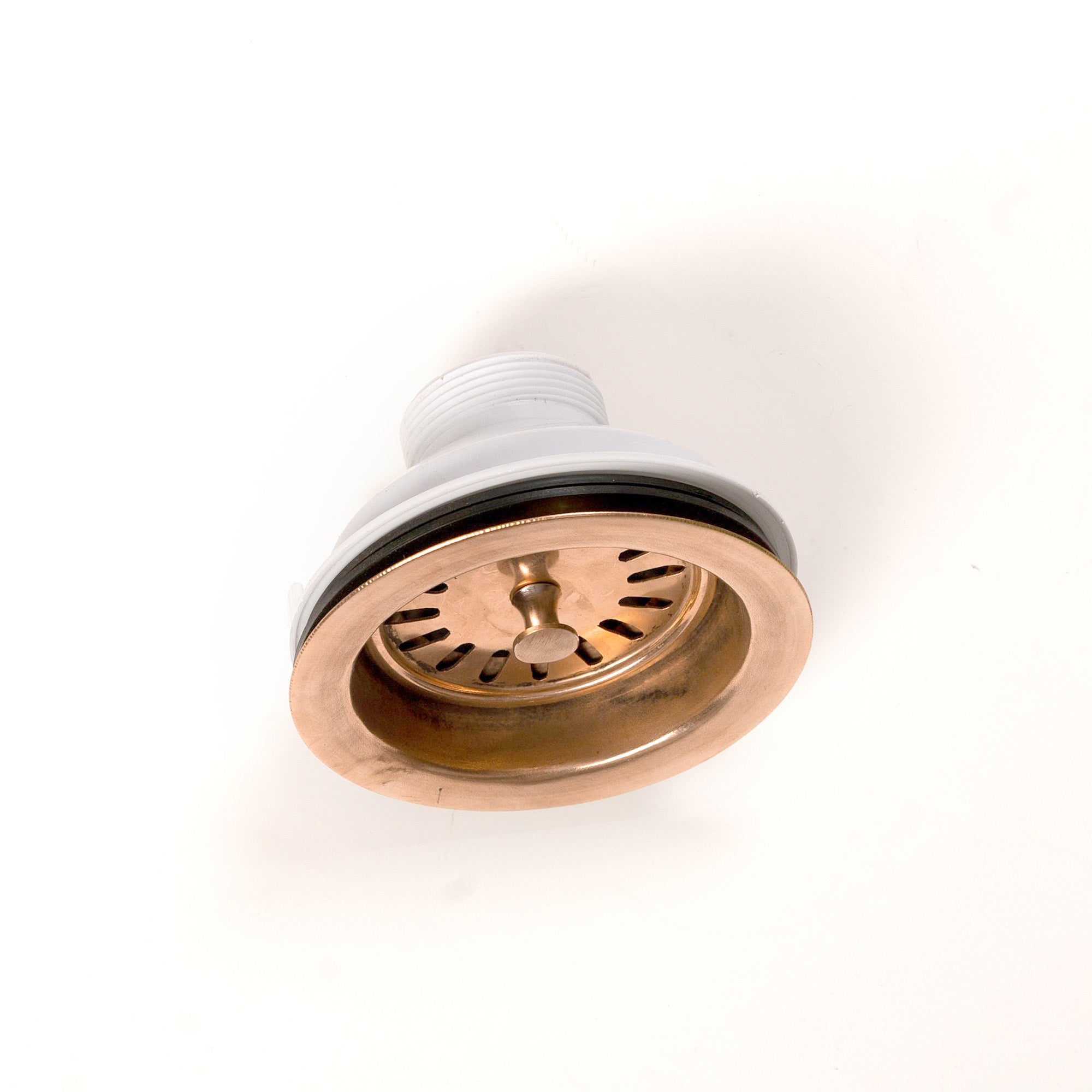 Copper Kitchen Drain Sink | Solid Copper Basket Strainer – CopperKesh
